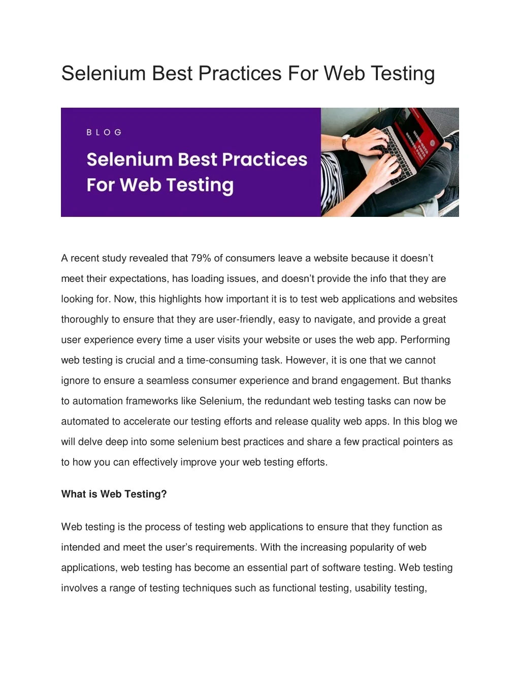PPT - Selenium Best Practices For Web Testing PowerPoint Presentation ...