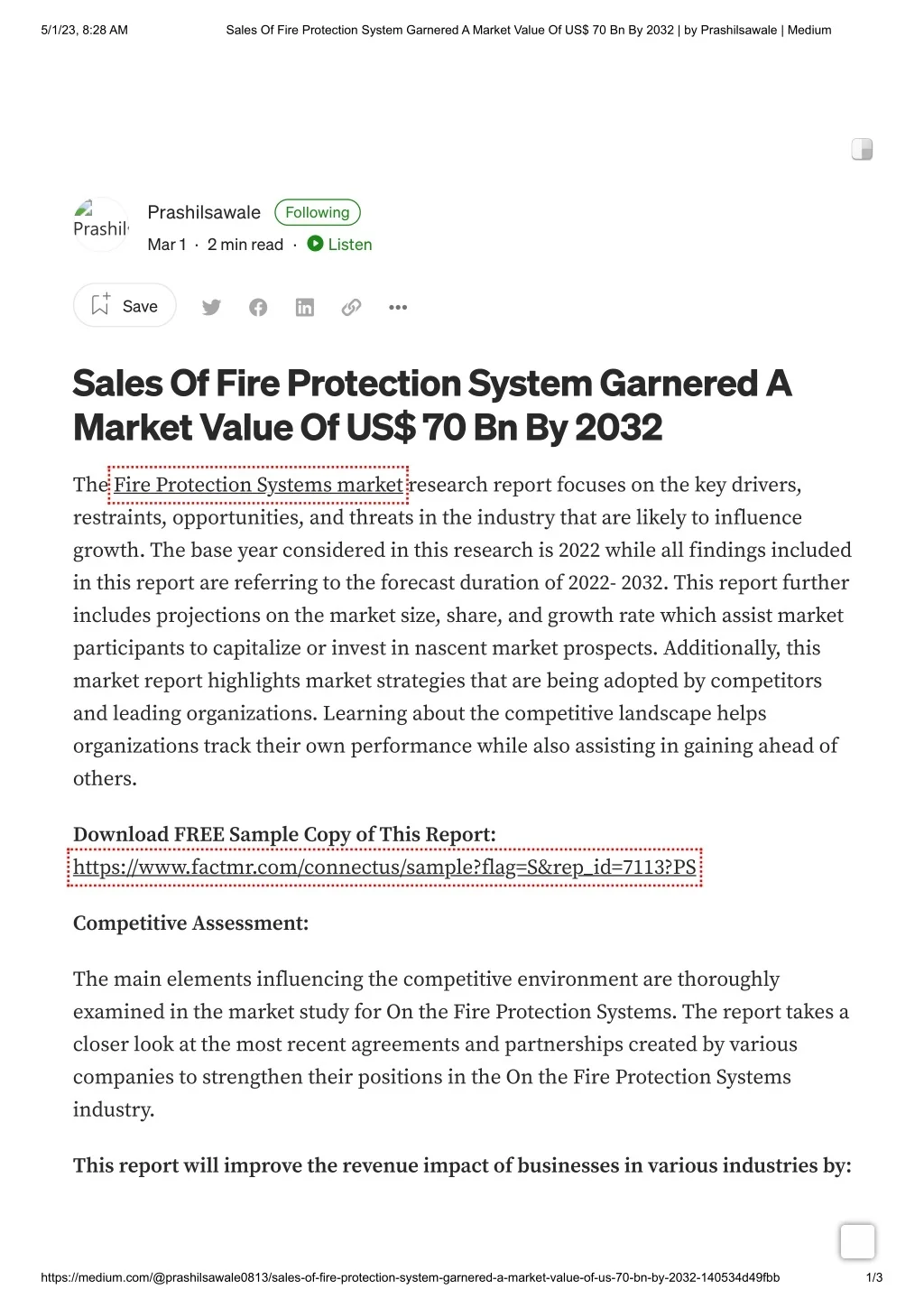 PPT - Fire Protection System Market PowerPoint Presentation, free ...