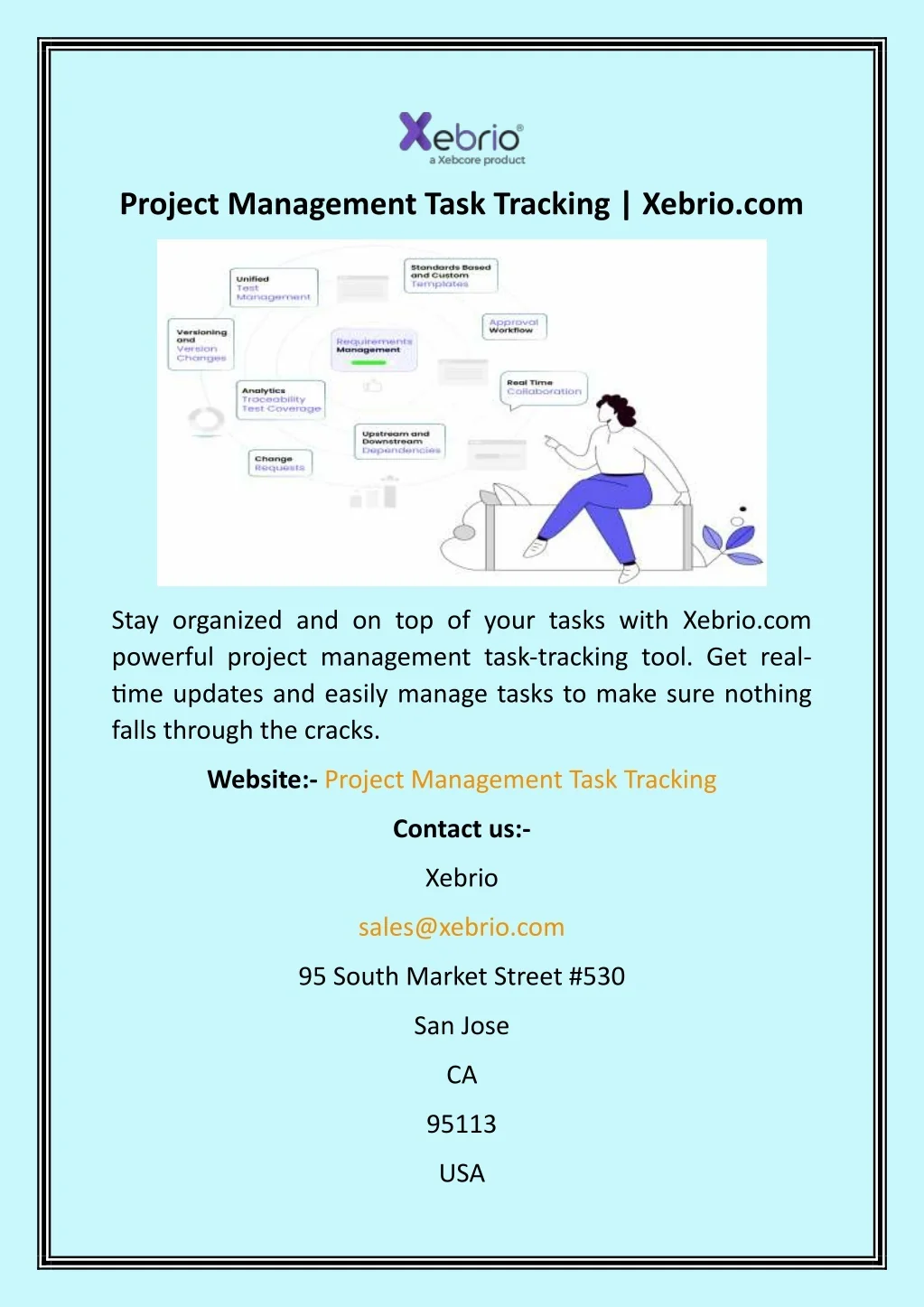 PPT - Project Management Task Tracking Xebrio PowerPoint Presentation ...