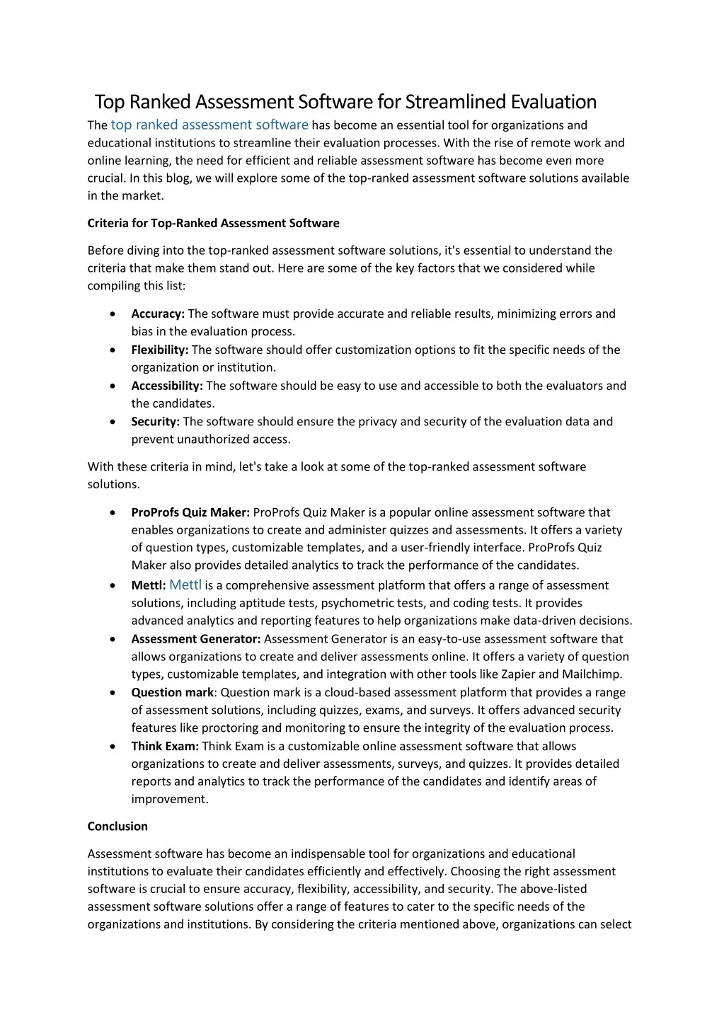 PPT - Top Ranked Assessment Software for Streamlined Evaluation ...