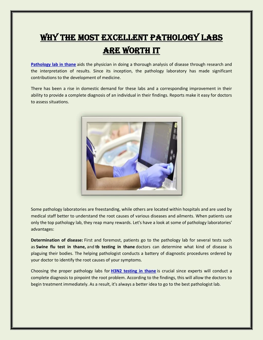 PPT - Why the Most Excellent Pathology Labs Are Worth It PowerPoint ...