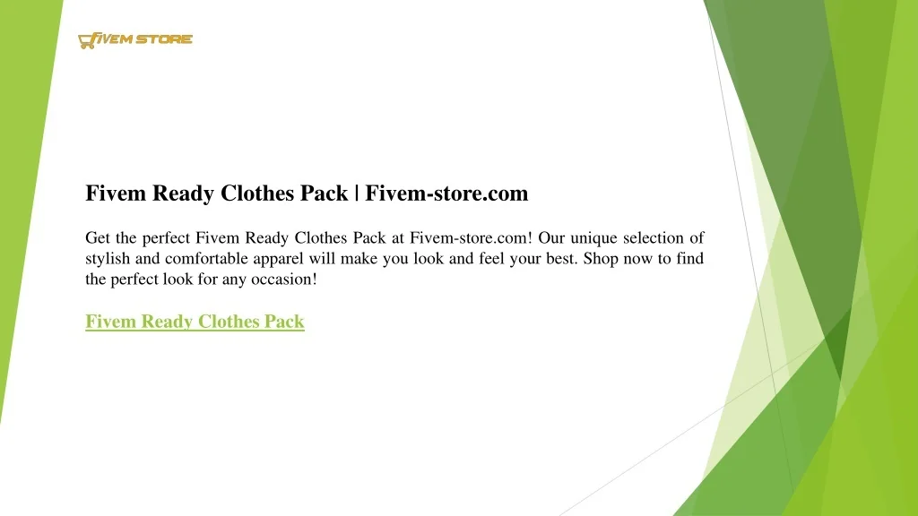 PPT - Fivem Ready Clothes Pack Fivem-store.com PowerPoint Presentation ...