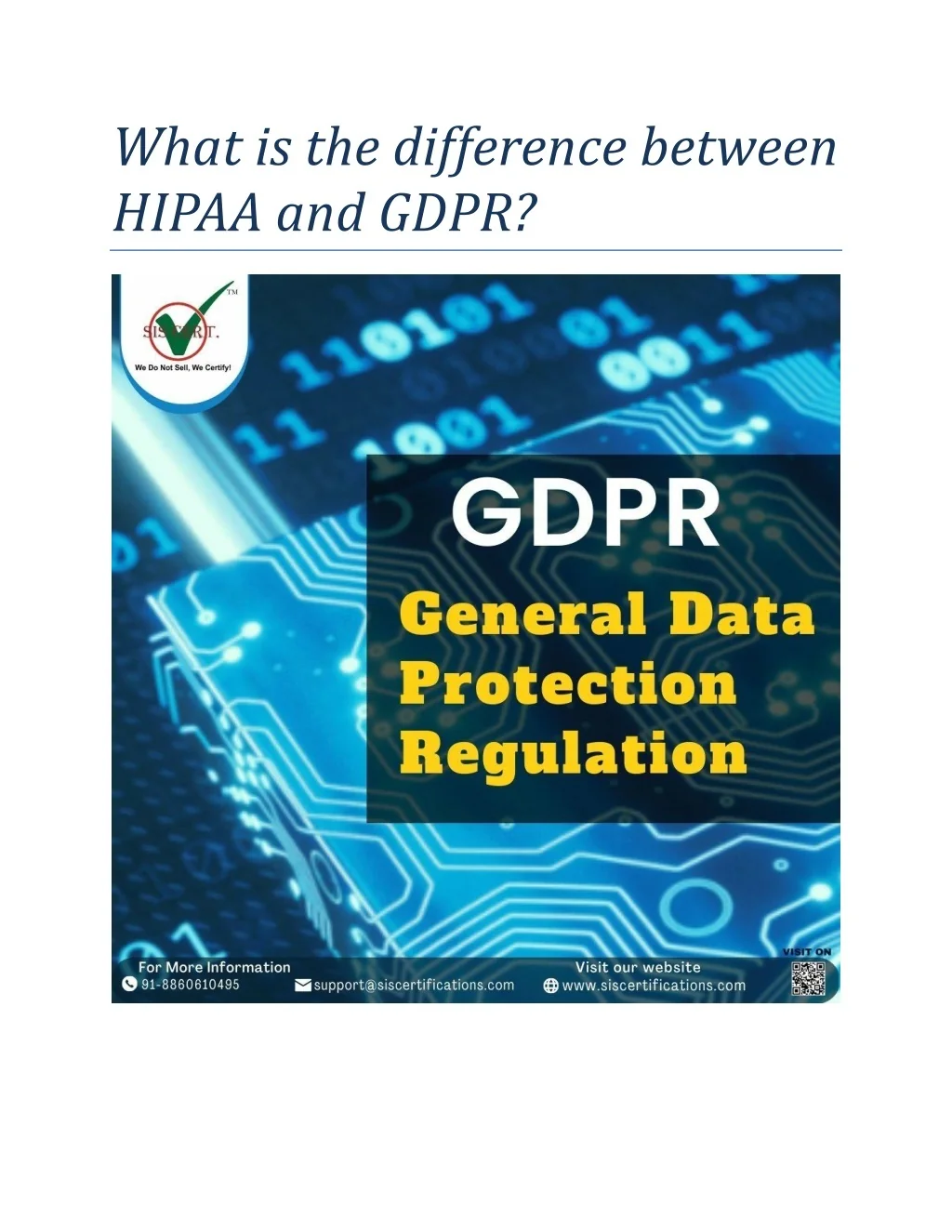 PPT - What is the difference between HIPAA and GDPR? PowerPoint Presentation - ID:12144181