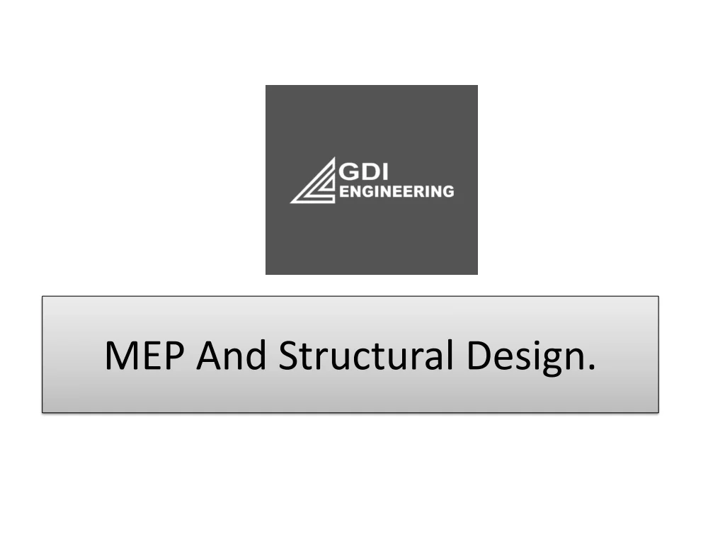 PPT - MEP And Structural Design PowerPoint Presentation, free download ...