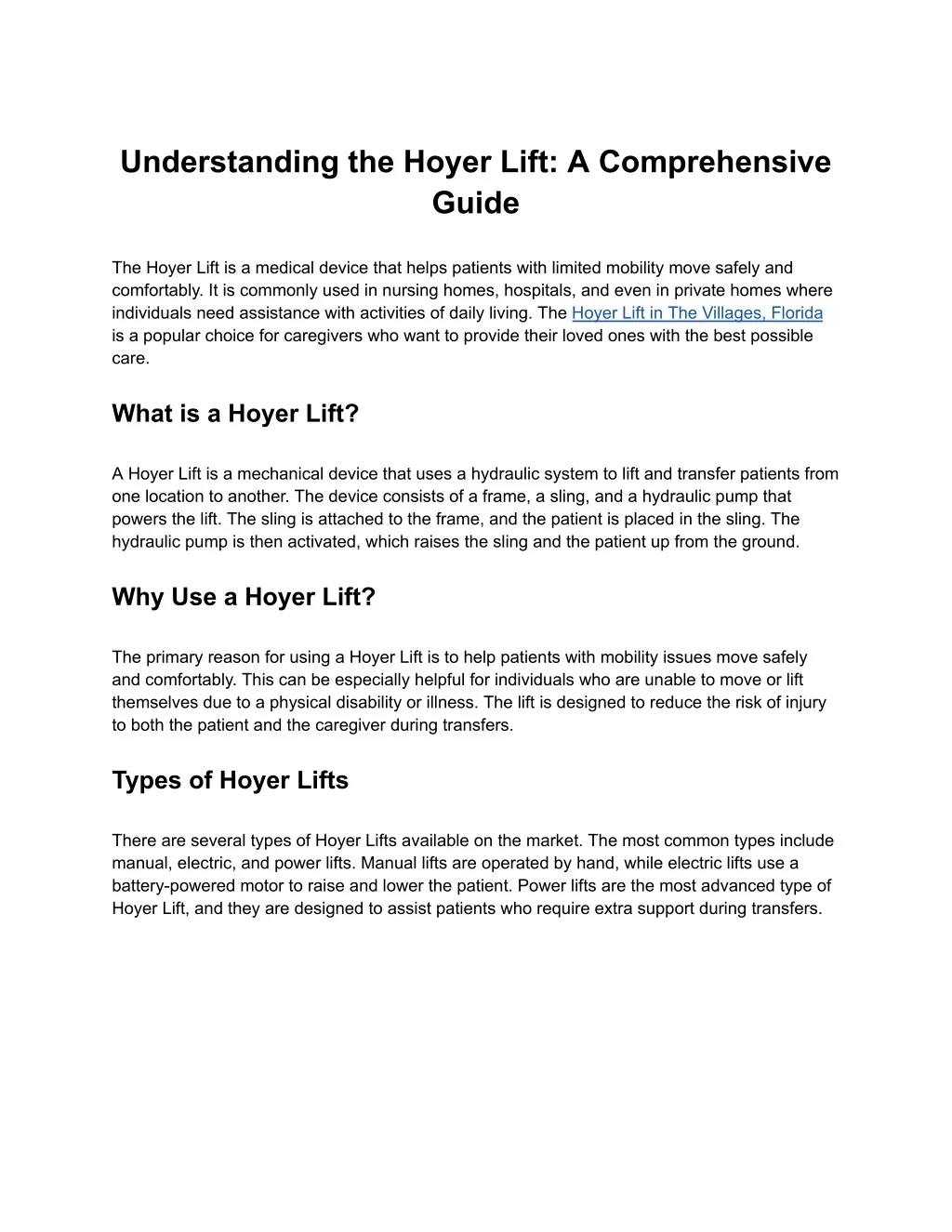 PPT - Understanding the Hoyer Lift: A Comprehensive Guide PowerPoint ...