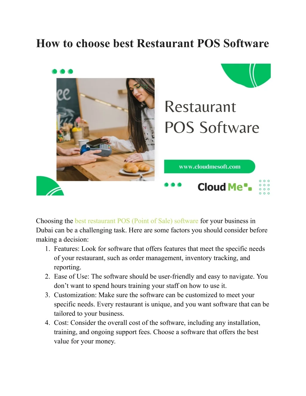 PPT - How to choose best restaurant POS Software PowerPoint ...