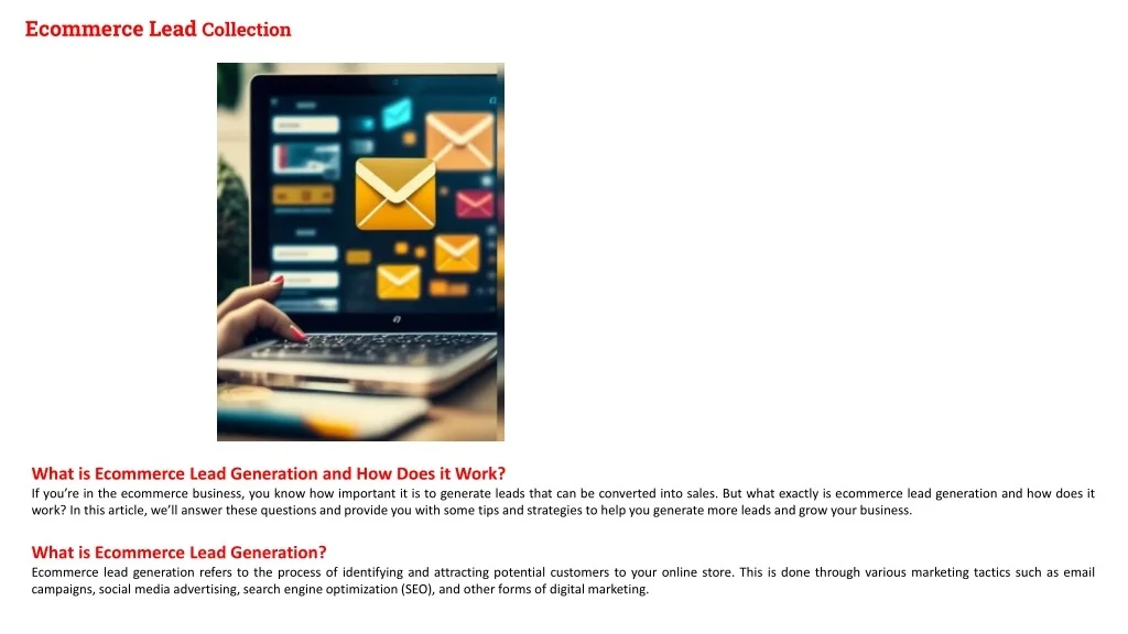 PPT - Ecommerce Lead Collection PowerPoint Presentation, free download - ID:12148086