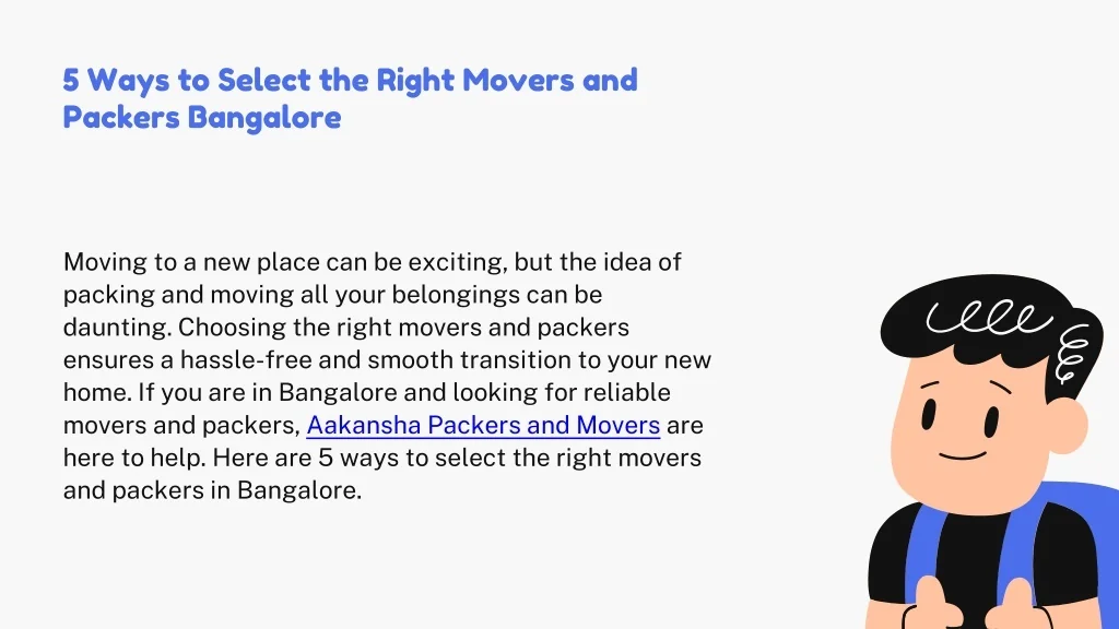 PPT - 5 Ways to Select the Right Movers and Packers Bangalore ...