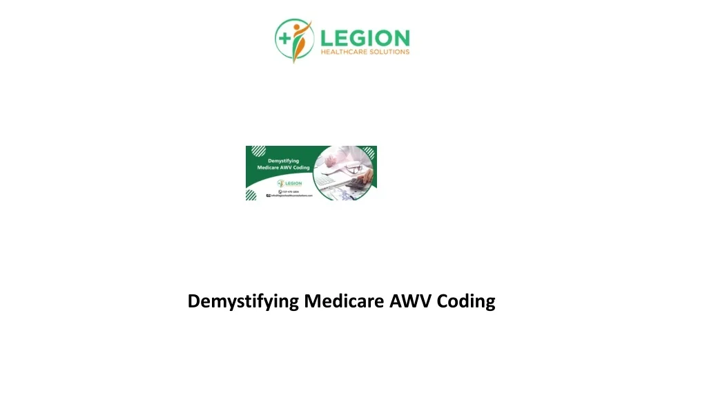 PPT - Demystifying Medicare AWV Coding PowerPoint Presentation, free ...