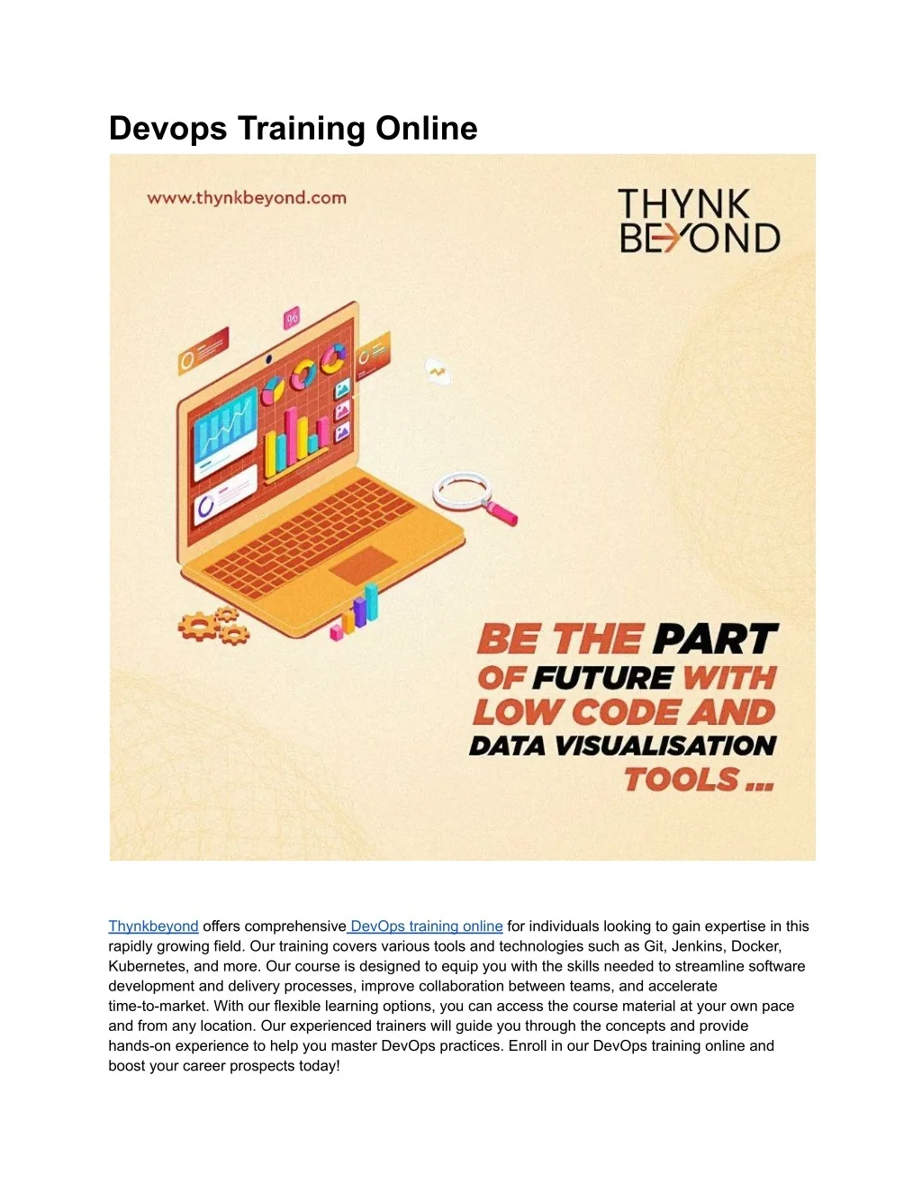 PPT - Devops Training Online _Thynk Beyond PowerPoint Presentation ...
