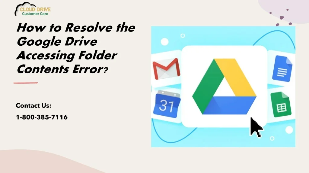 PPT - How to Resolve the Google Drive Accessing Folder Contents Error PowerPoint Presentation ...