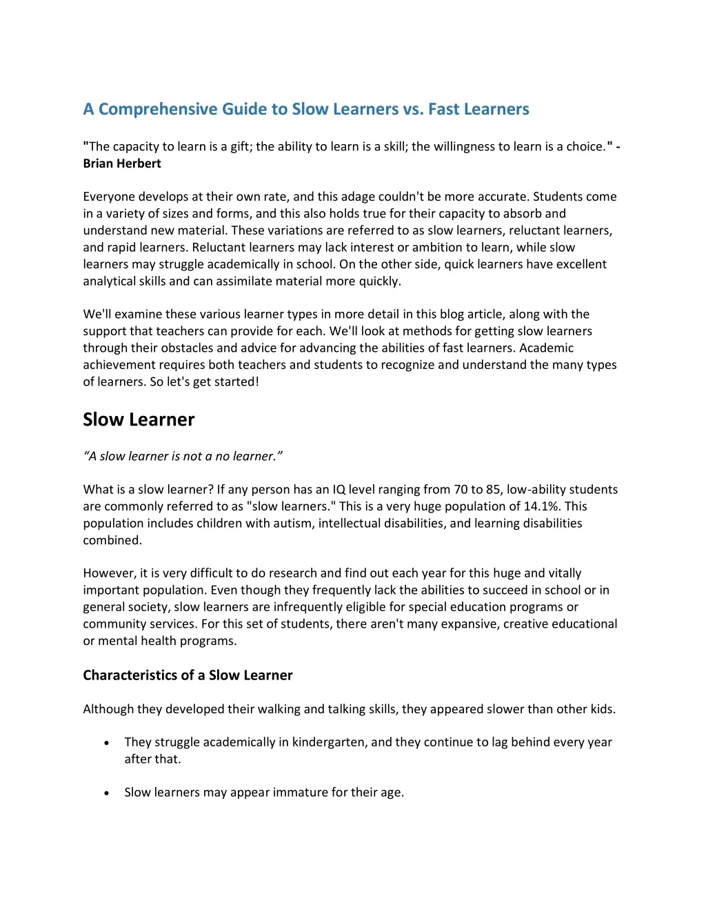 PPT - Slow Learners Vs Fast Learners: Understanding the Difference PowerPoint Presentation - ID ...