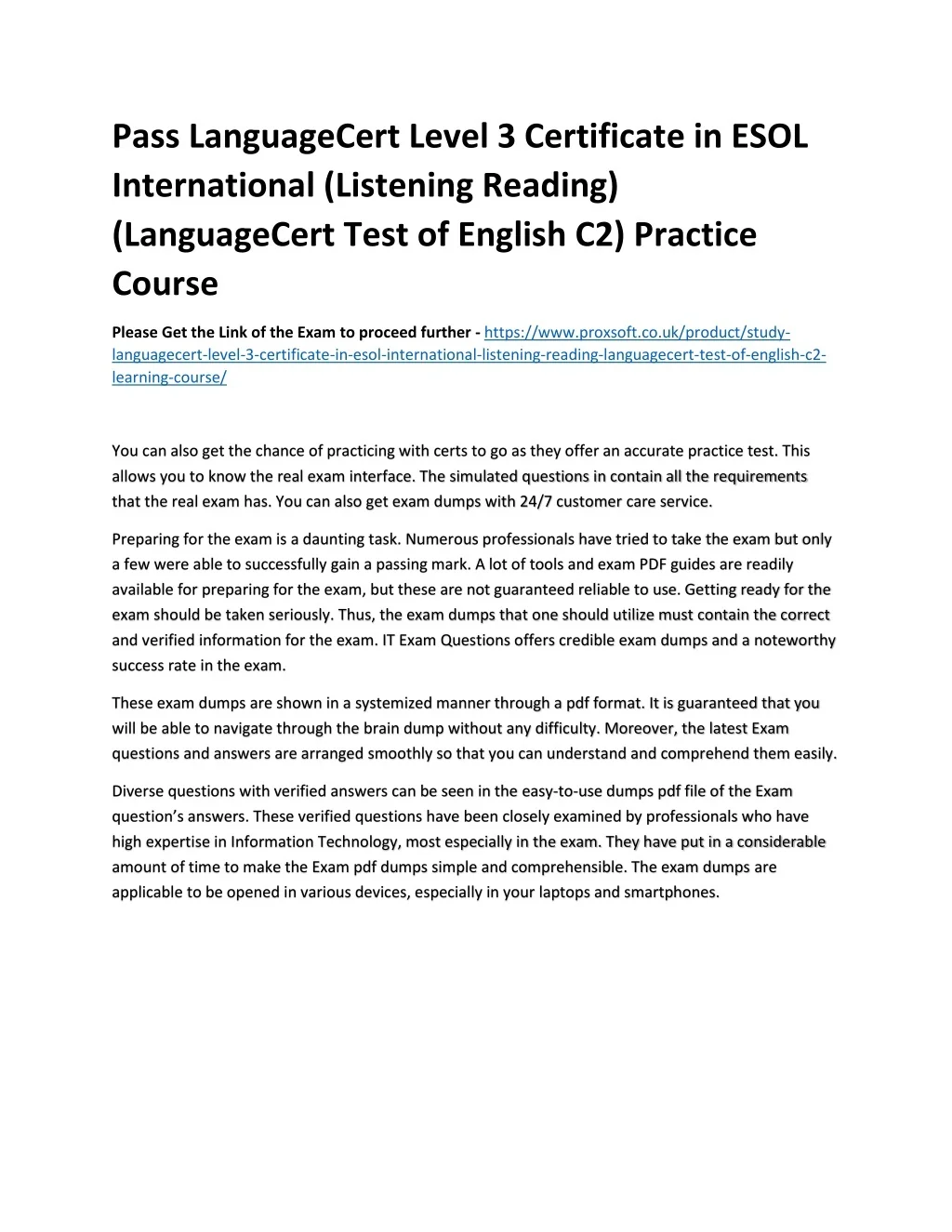 PPT - Pass LanguageCert Level 3 Certificate in ESOL International (Listening Reading) PowerPoint ...