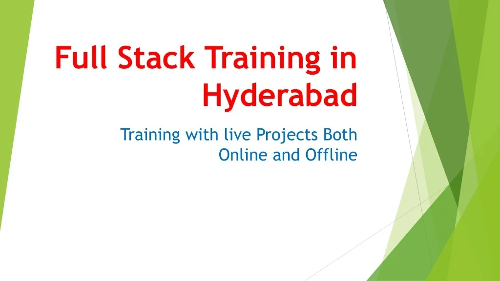 PPT - Full Stack Training in Hyderabad PowerPoint Presentation, free ...