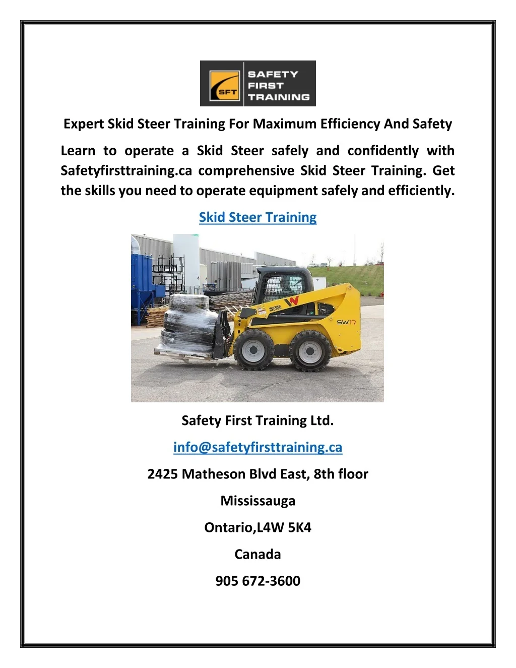 PPT - Expert Skid Steer Training For Maximum Efficiency And Safety ...