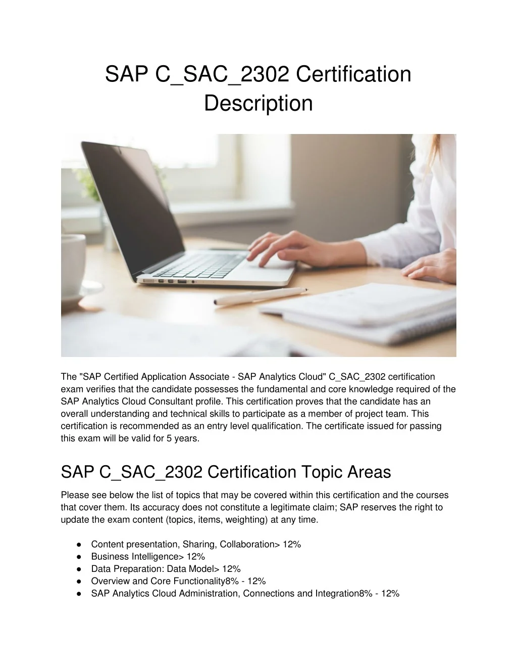 PPT - SAP C_SAC_2302 Certification Description PowerPoint Presentation - ID:12158726