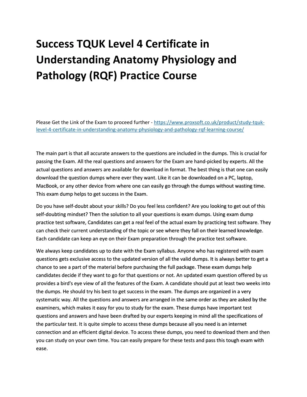 PPT - Success TQUK Level 4 Certificate in Understanding Anatomy ...