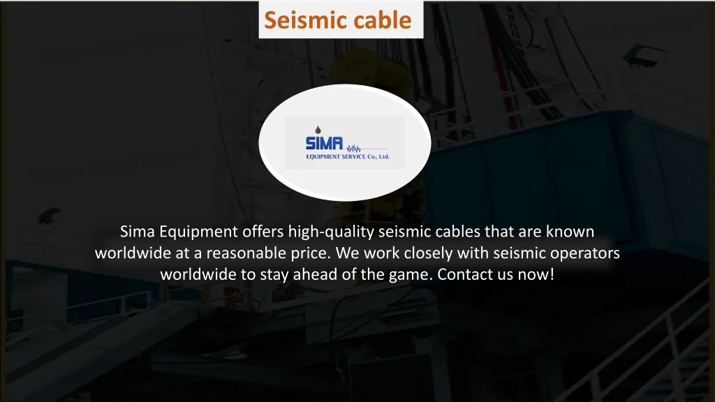 PPT - Seismic cable PowerPoint Presentation, free download - ID:12159958