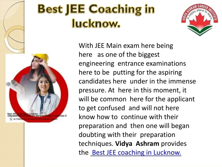 PPT - Best JEE coaching in Lucknow PowerPoint Presentation, free ...