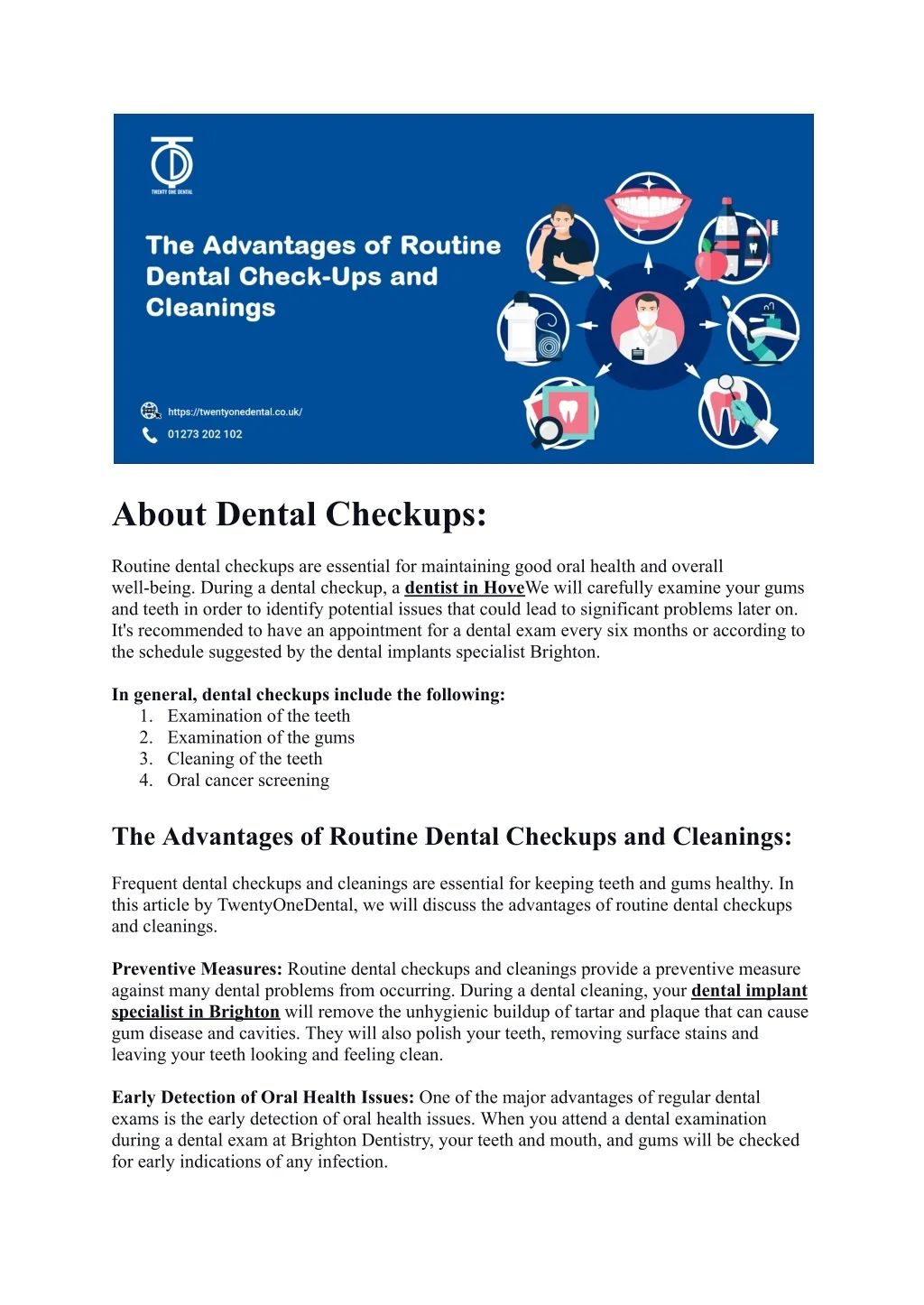 PPT - Routine Dental Checkups .docx PowerPoint Presentation, free ...