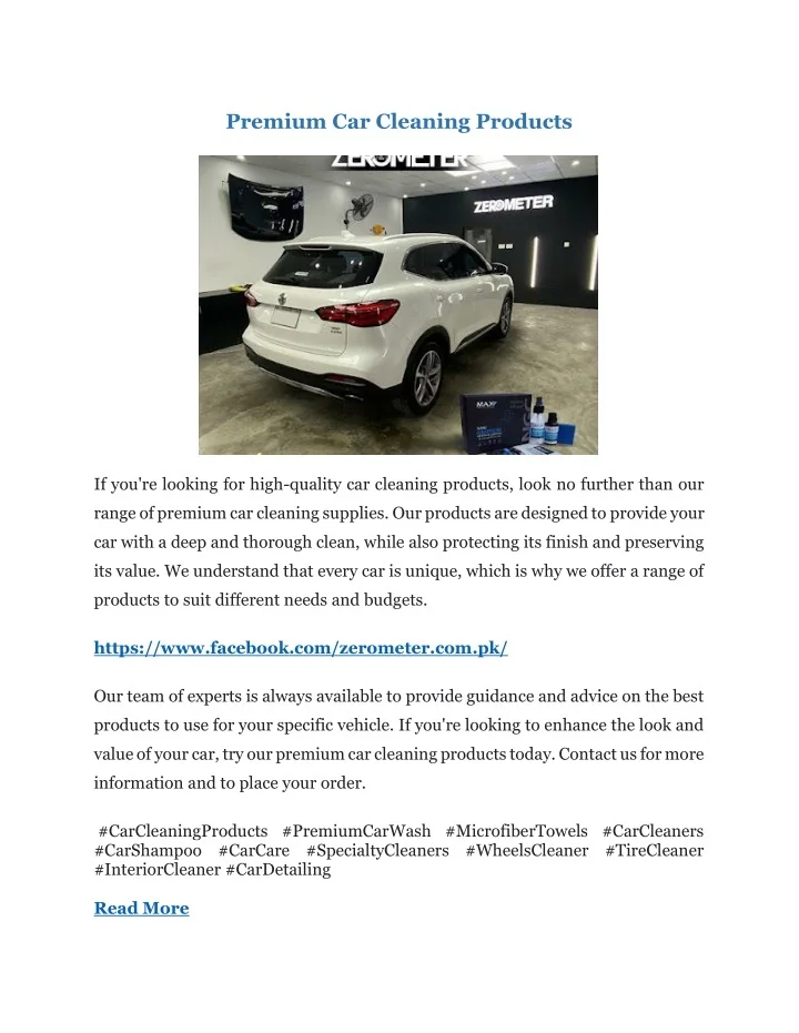 PPT - Premium Car Cleaning Products PowerPoint Presentation, free ...