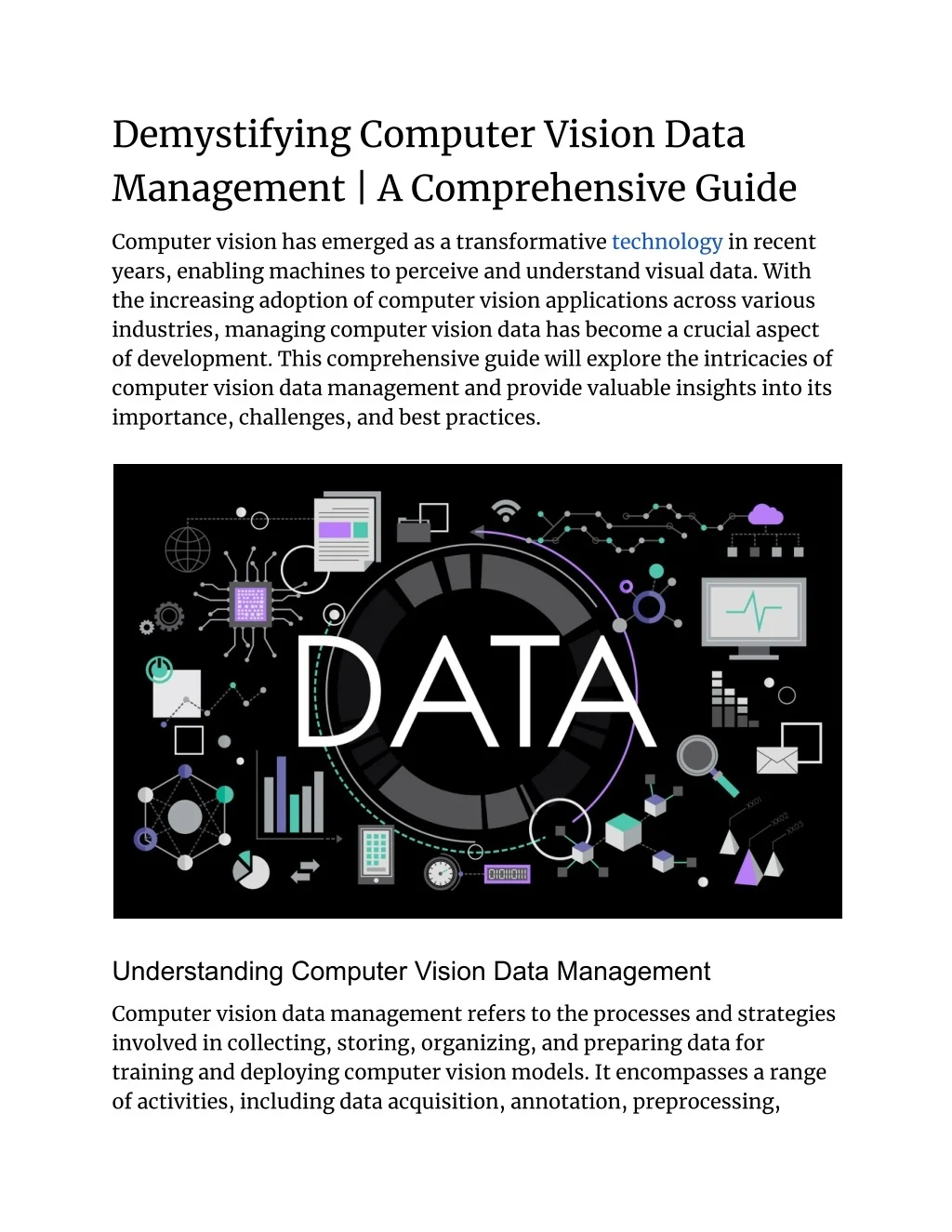 PPT - Demystifying Computer Vision Data Management | A Comprehensive Guide PowerPoint ...