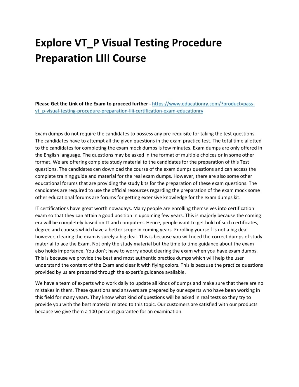PPT - VT_P Visual Testing Procedure Preparation LIII PowerPoint ...