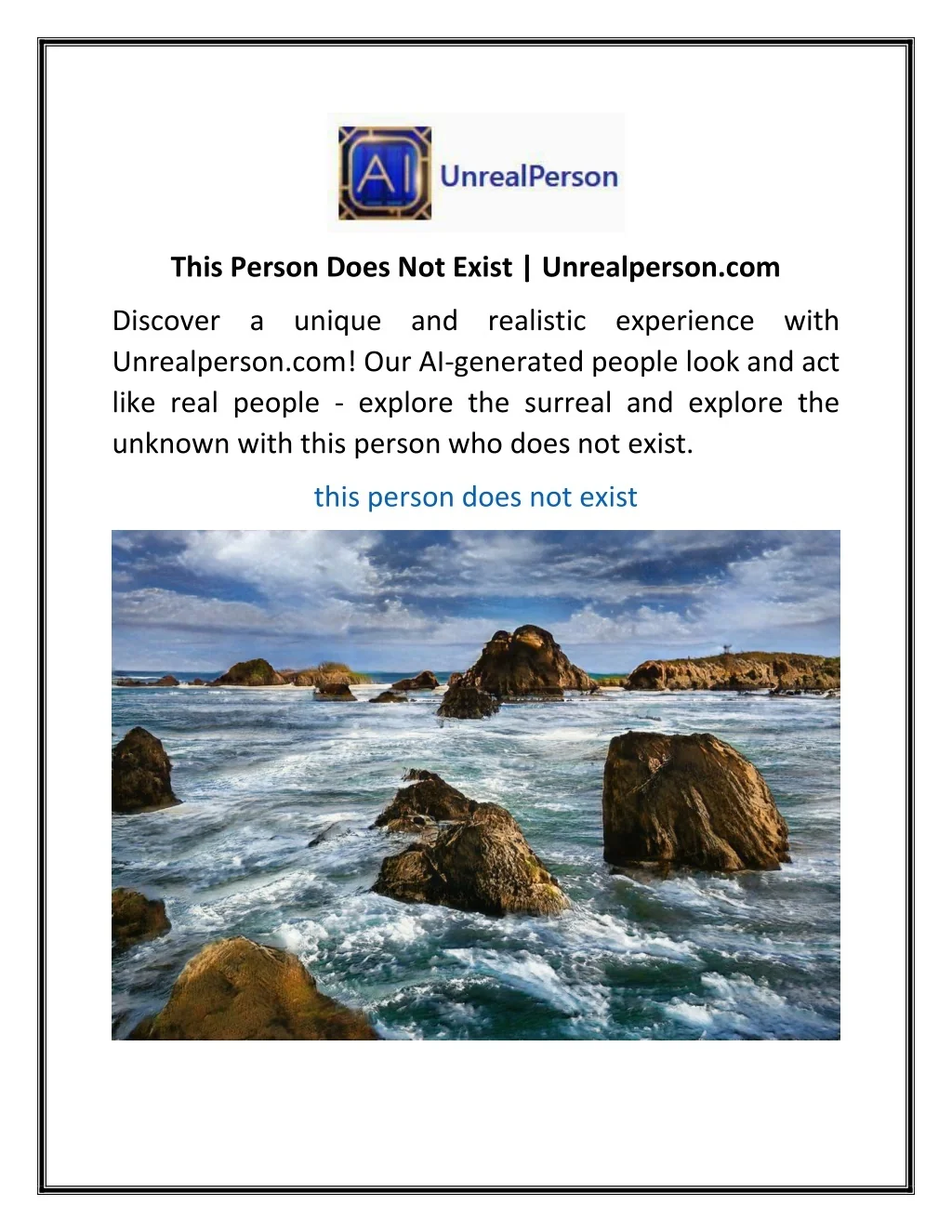 PPT - This Person Does Not Exist Unrealperson PowerPoint Presentation ...