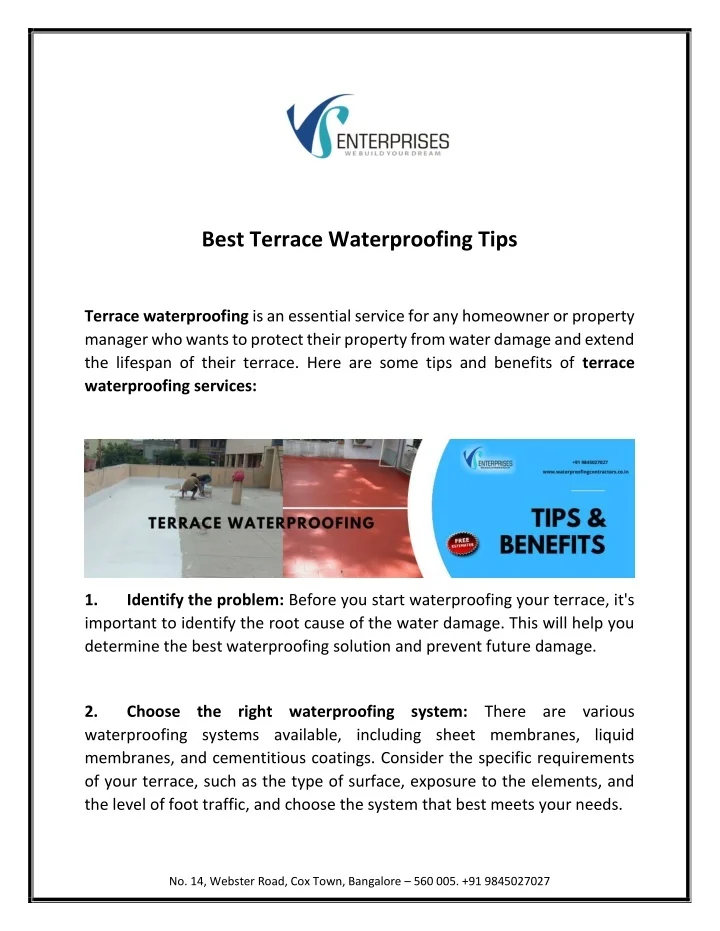 PPT - Best Terrace Waterproofing Tips PowerPoint Presentation, free ...