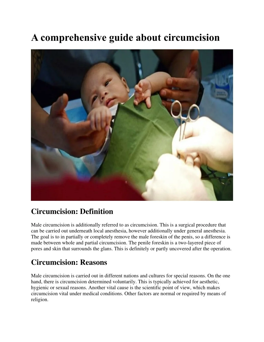 PPT - A comprehensive guide about circumcision PowerPoint Presentation ...