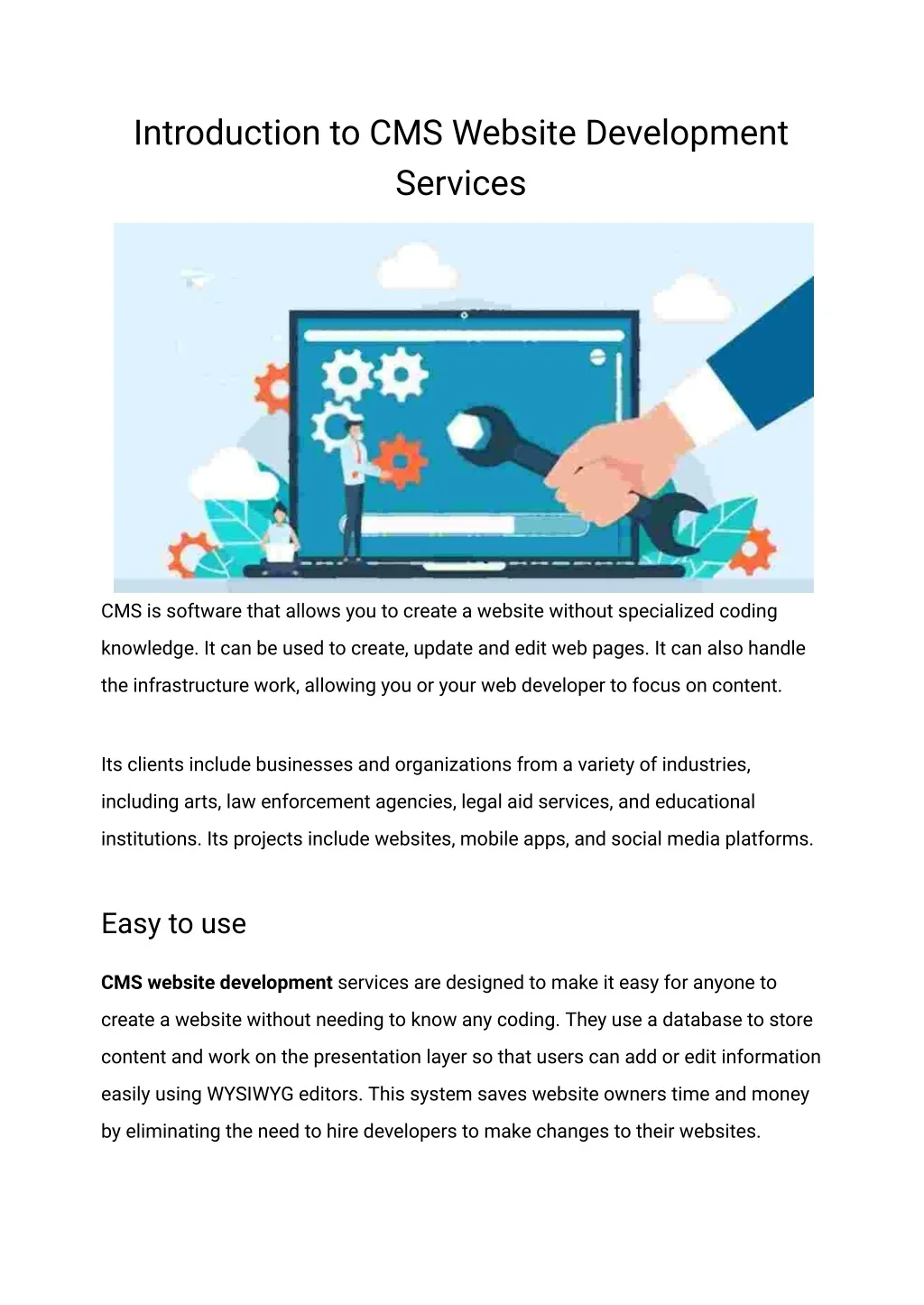 PPT - Introduction to CMS Website Development Services PowerPoint ...