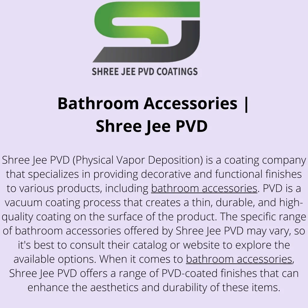 PPT - Bathroom Accessories Shree Jee PVD PowerPoint Presentation, free download - ID:12180616