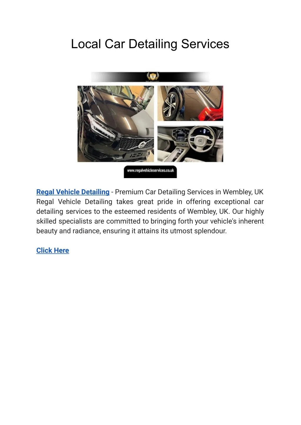 PPT - Local Car Detailing Services PowerPoint Presentation, free ...