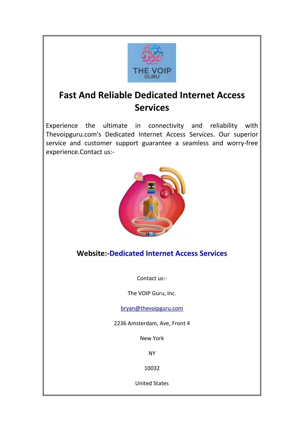 PPT - Fast And Reliable Dedicated Internet Access Services PowerPoint ...