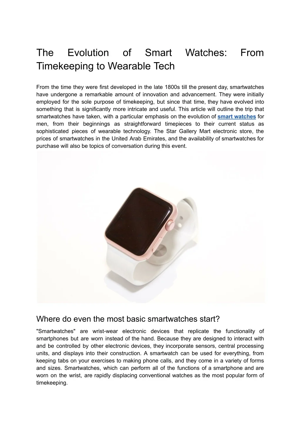 PPT - The Evolution of Smart Watches_ From Timekeeping to Wearable Tech ...