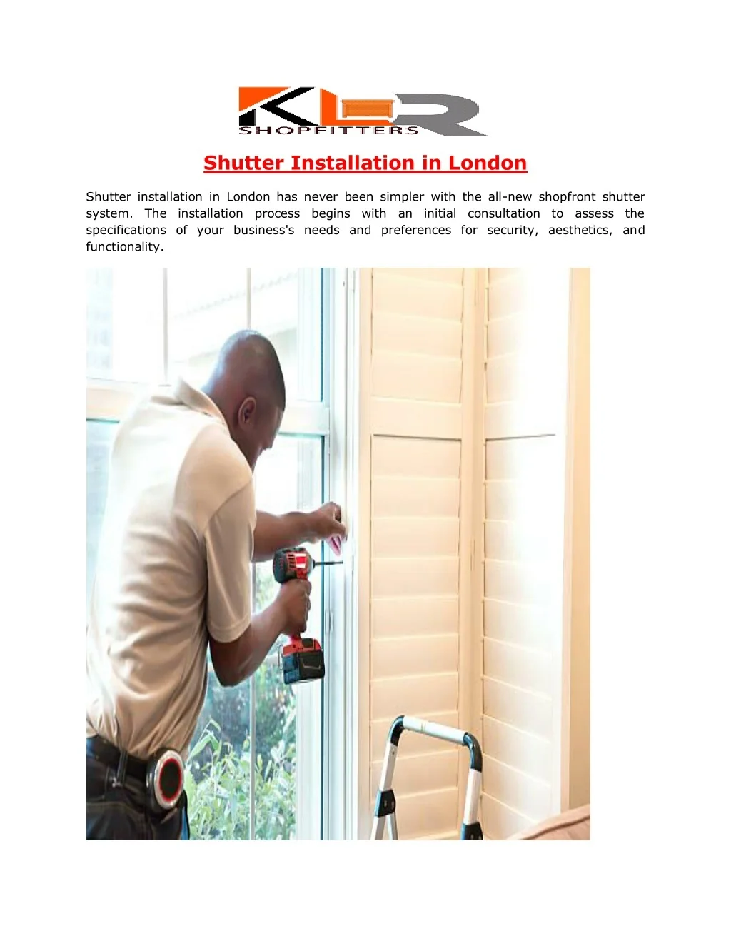 PPT - Shutter Installation in London PowerPoint Presentation, free ...