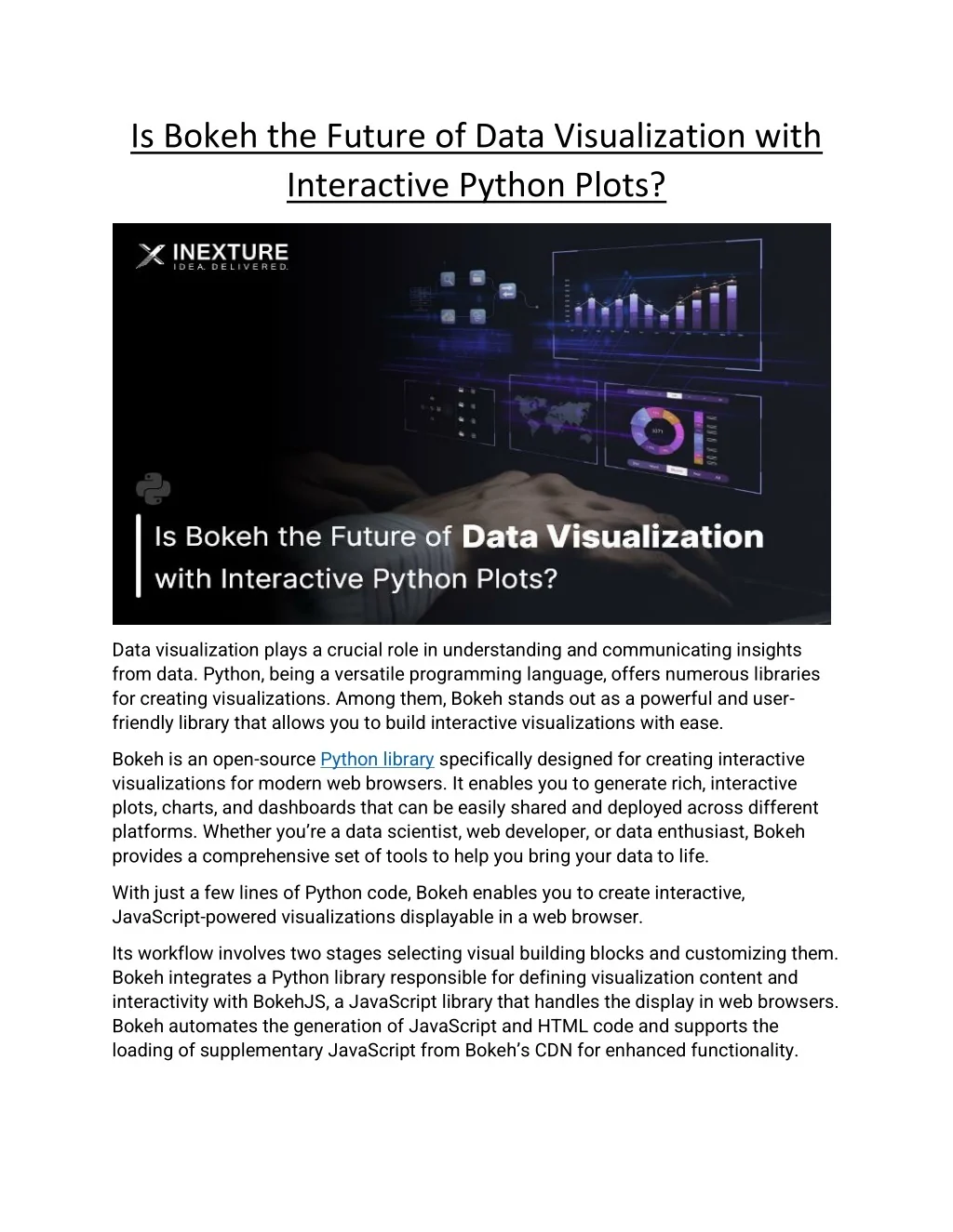 PPT - Is Bokeh the Future of Data Visualization with Interactive Python Plots? PowerPoint ...