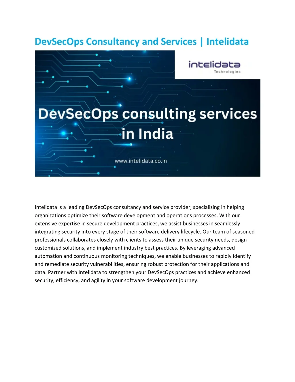 PPT - DevSecOps Consultancy and Services PDF PowerPoint Presentation ...