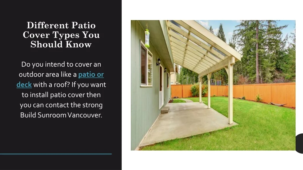 PPT - Different Patio Cover Types You Should Know PowerPoint ...
