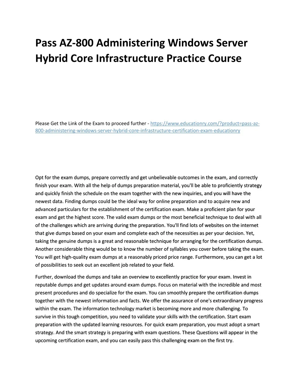 PPT - AZ-800 Administering Windows Server Hybrid Core Infrastructure ...