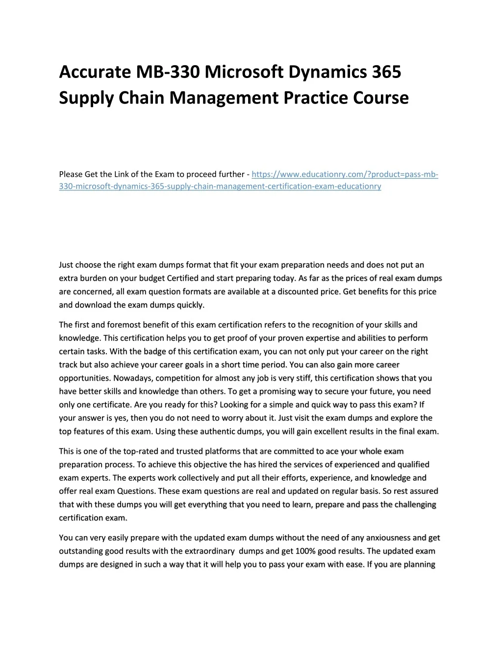 PPT - MB-330 Microsoft Dynamics 365 Supply Chain Management PowerPoint ...