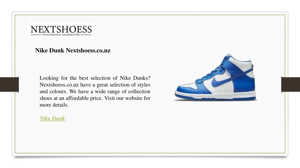 PPT - Nike Dunk Nextshoess.co.nz PowerPoint Presentation, free download ...