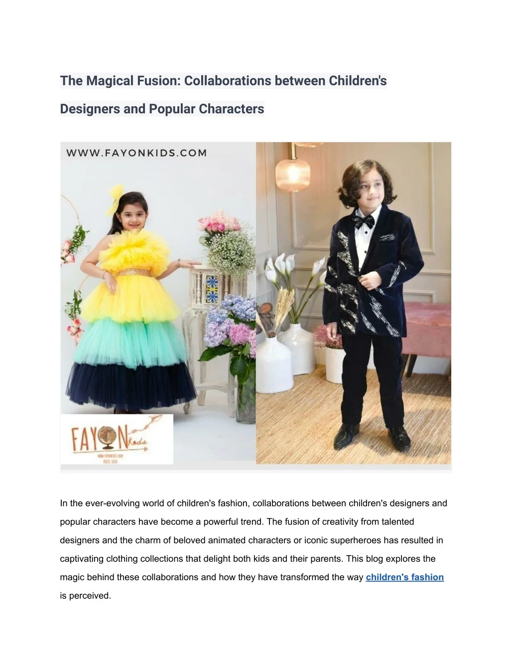 PPT - The Magical Fusion_ Collaborations between Children's Designers ...