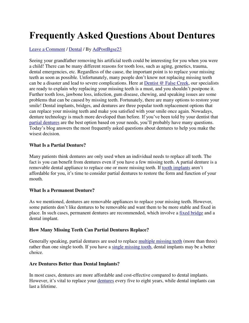 PPT - Frequently Asked Questions About Dentures PowerPoint Presentation ...