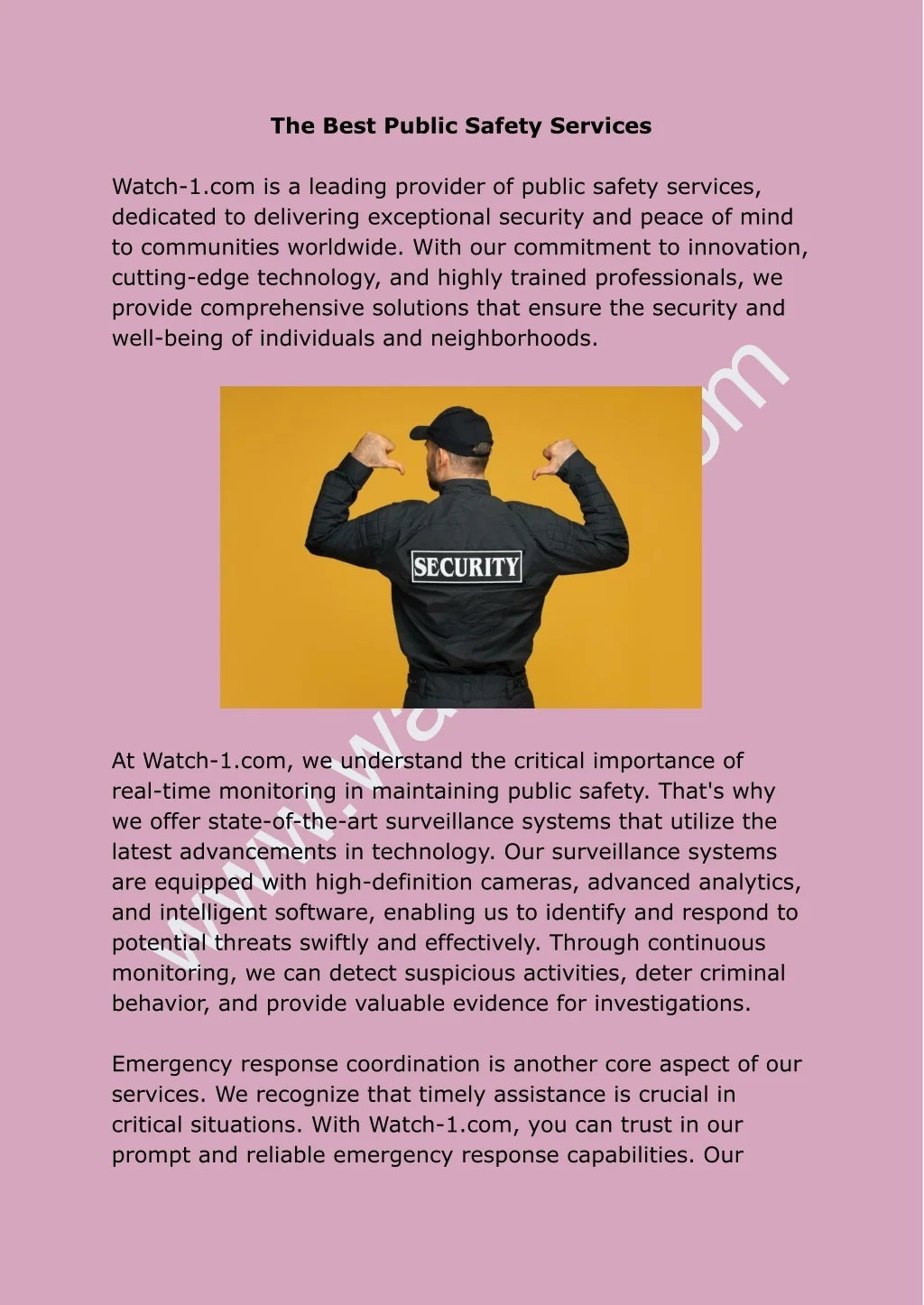 PPT - The Best Public Safety Services PowerPoint Presentation, free ...