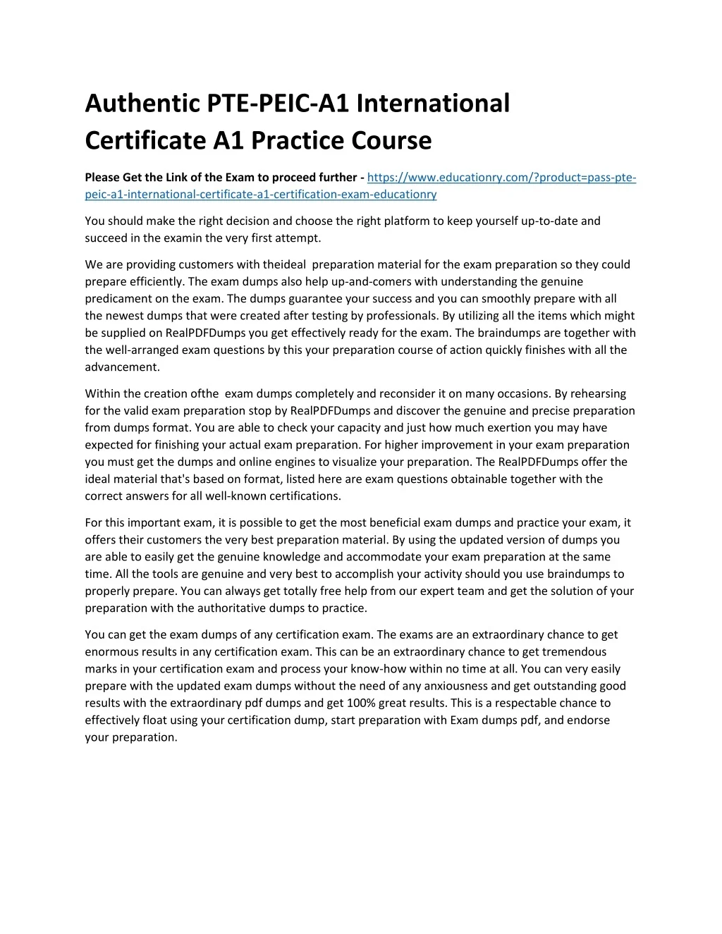 PPT - PTE-PEIC-A1 International Certificate A1 PowerPoint Presentation ...