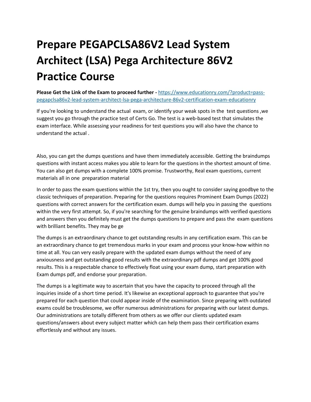 PPT - PEGAPCLSA86V2 Lead System Architect (LSA) Pega Architecture 86V2 ...