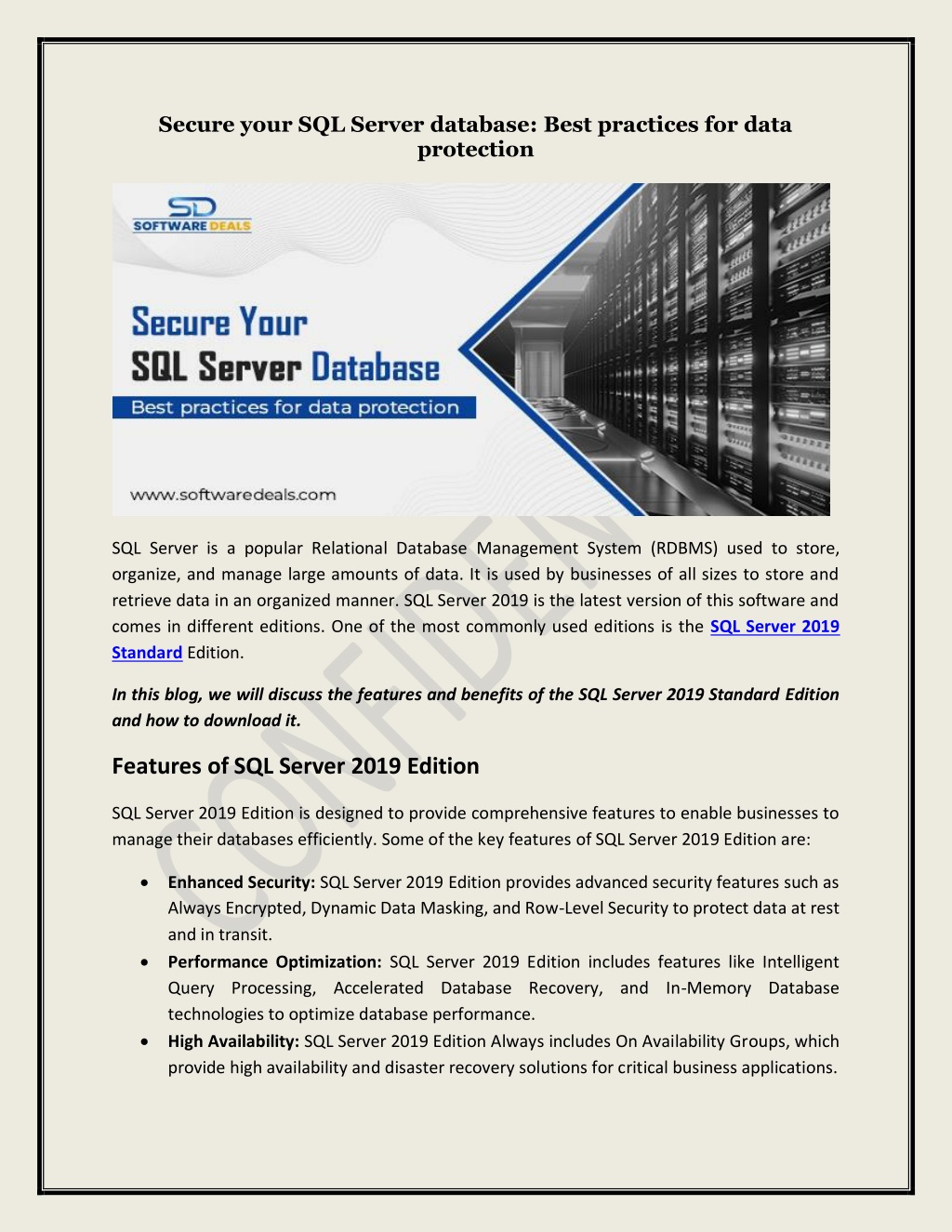 Ppt Secure Your Sql Server Database Best Practices For Data Protection Powerpoint