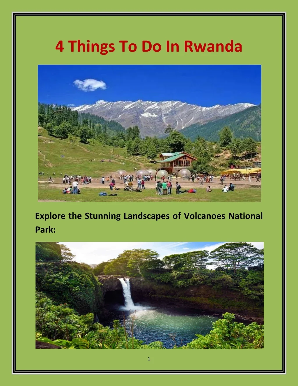 PPT - 4 Things To Do In Rwanda PowerPoint Presentation, free download ...