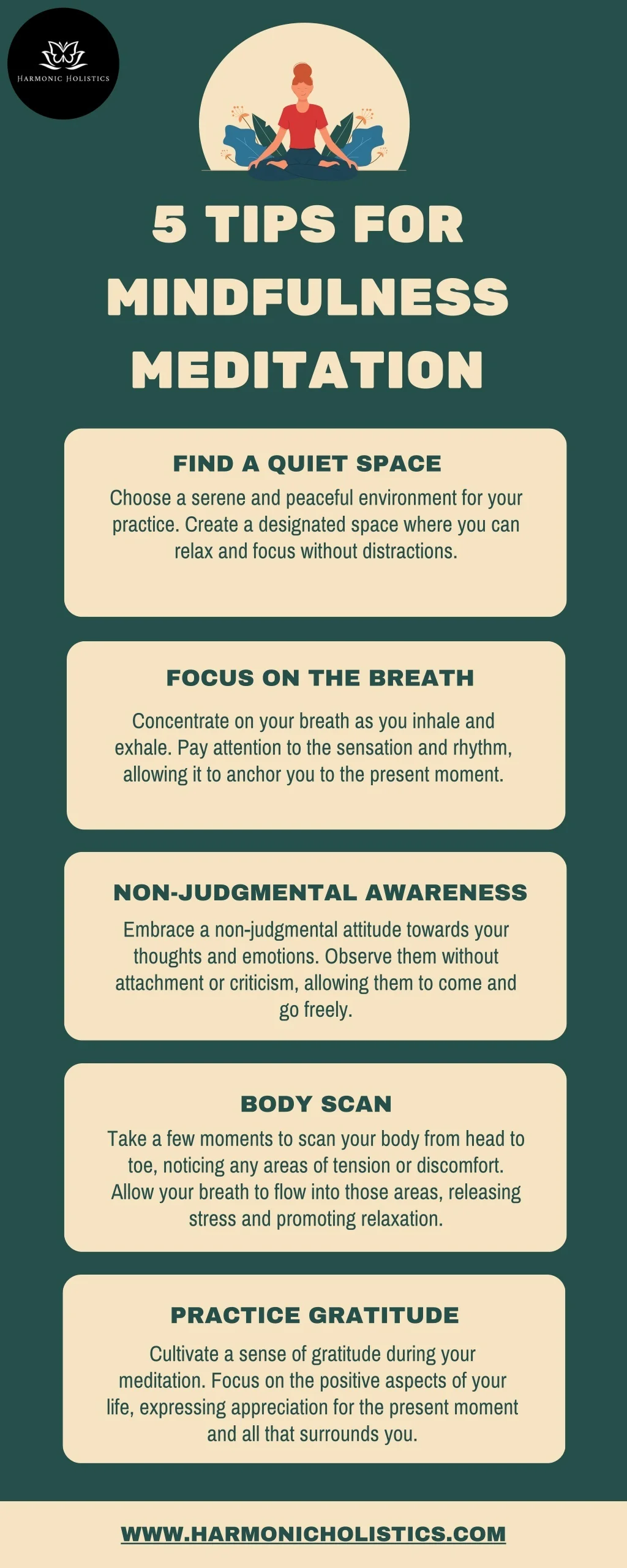 PPT - 5 Tips for Mindfulness Meditation | Harmonic Holistics PowerPoint ...